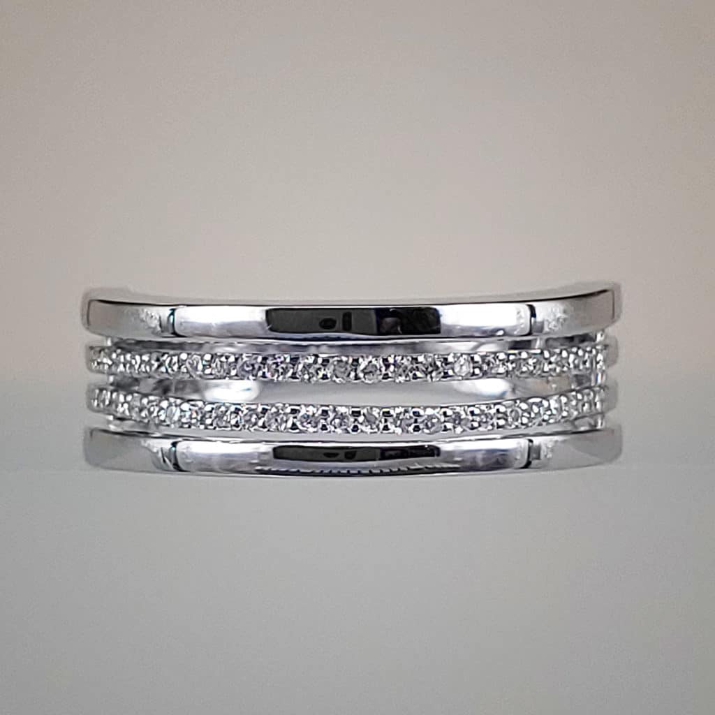 Middleton Jewelers 1/4 CT Stacked Diamonds Wedding Band Engagement